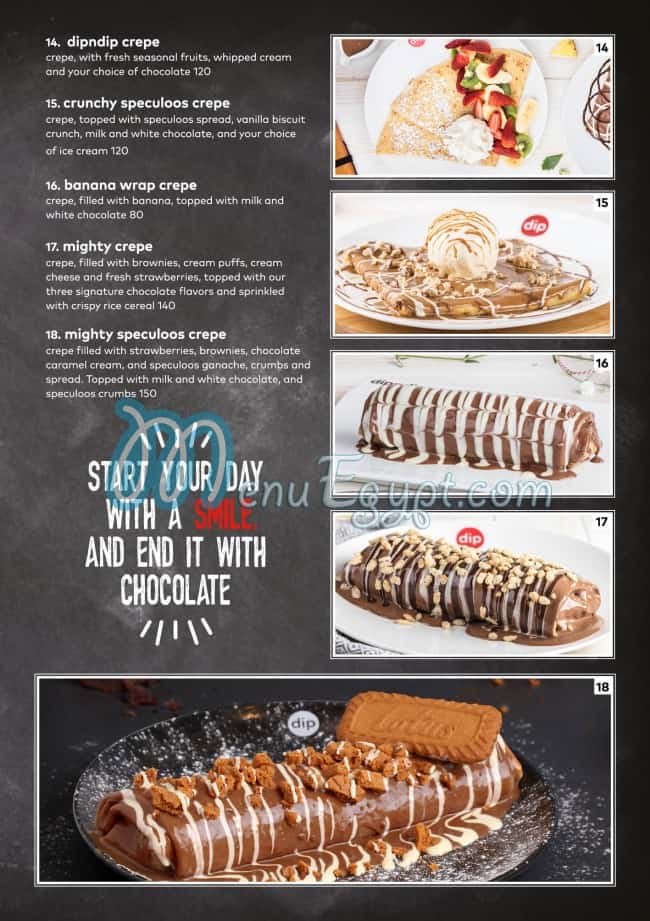 Menu delivery - hotline - Dip Dip | منيو ورقم مطعم ديب اند ديب | Egypt