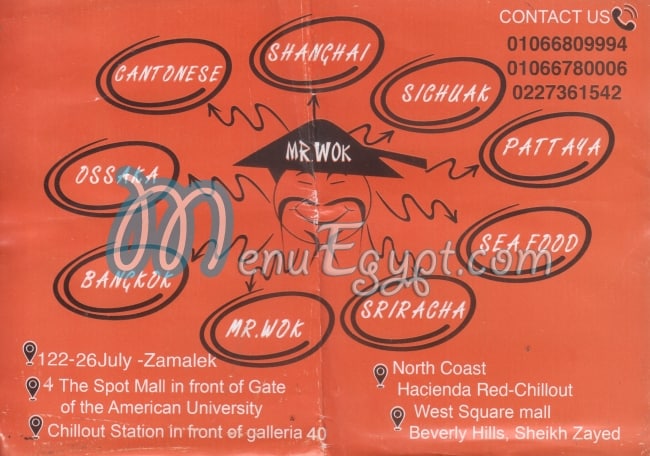 Menu delivery - hotline - Mr Wok - Cairo | منيو ورقم مطعم مستر ورك | Egypt