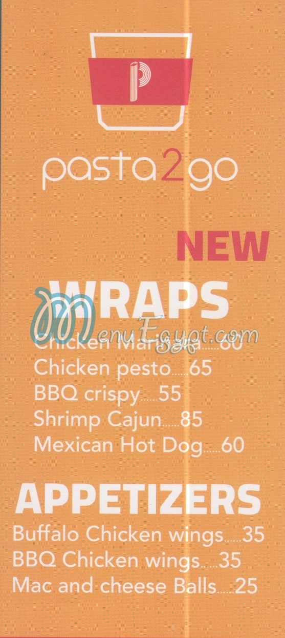 Menu delivery - hotline - Pasta 2 go - Alexandria | منيو ورقم مطعم ...