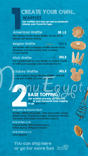 Menu delivery - hotline - Wafflicious - el-zamalek | منيو ورقم مطعم ...